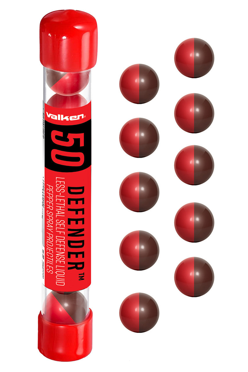 Valken Defender 50cal Less-Lethal Self Defense Liquid Pepper Spray ...